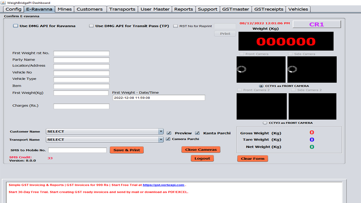 Weighbridge Kanta Parchi Software | Weighbridge Software - Vertexpi